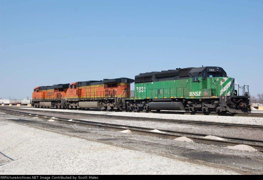 BNSF 7532, 5376 & 7831